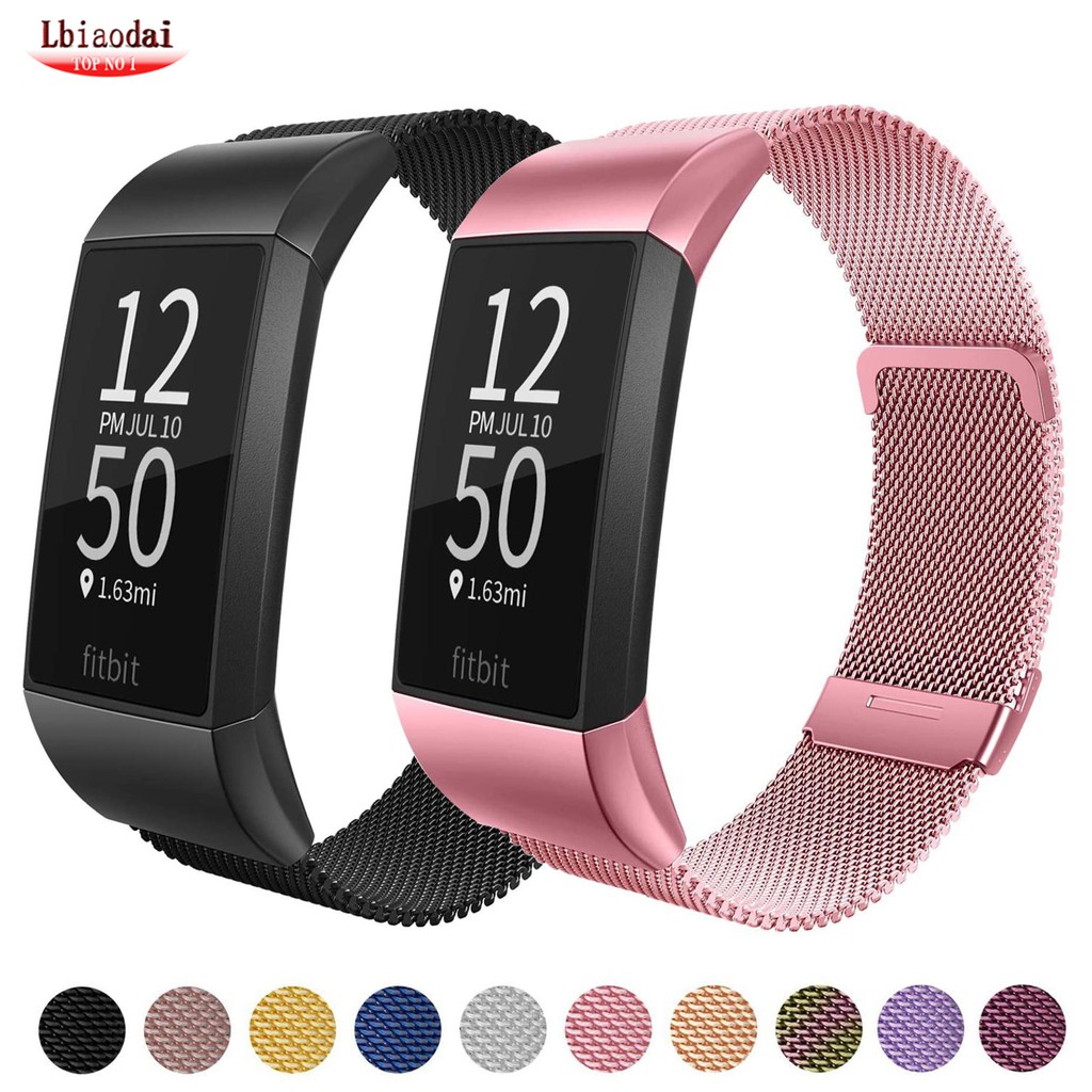 Milanese band For fitbit charge 3 band replacement charge4 wristband ...