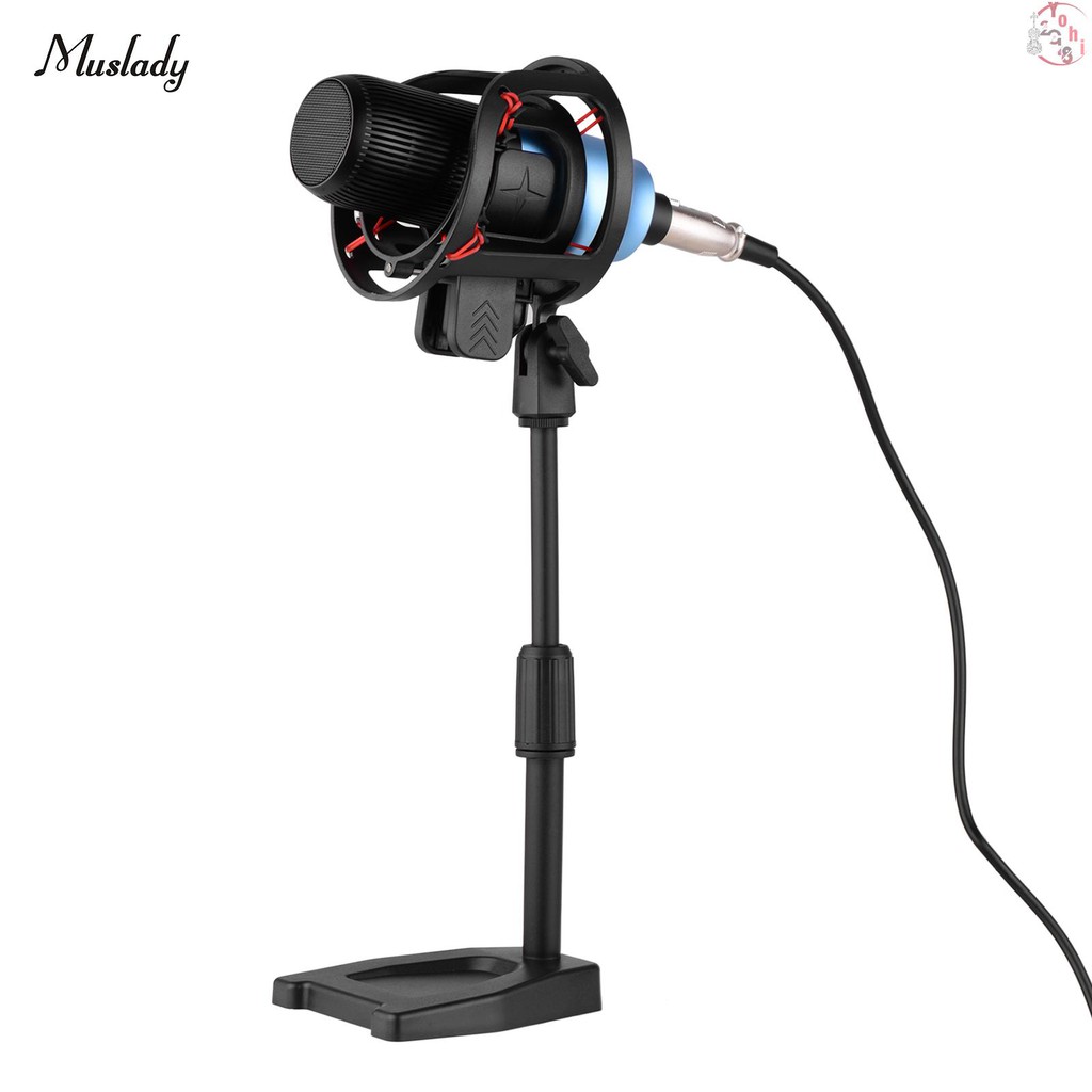 MICSOUNG Condenser Microphone BM-800 Set with Adjustable Arm Stand with ...