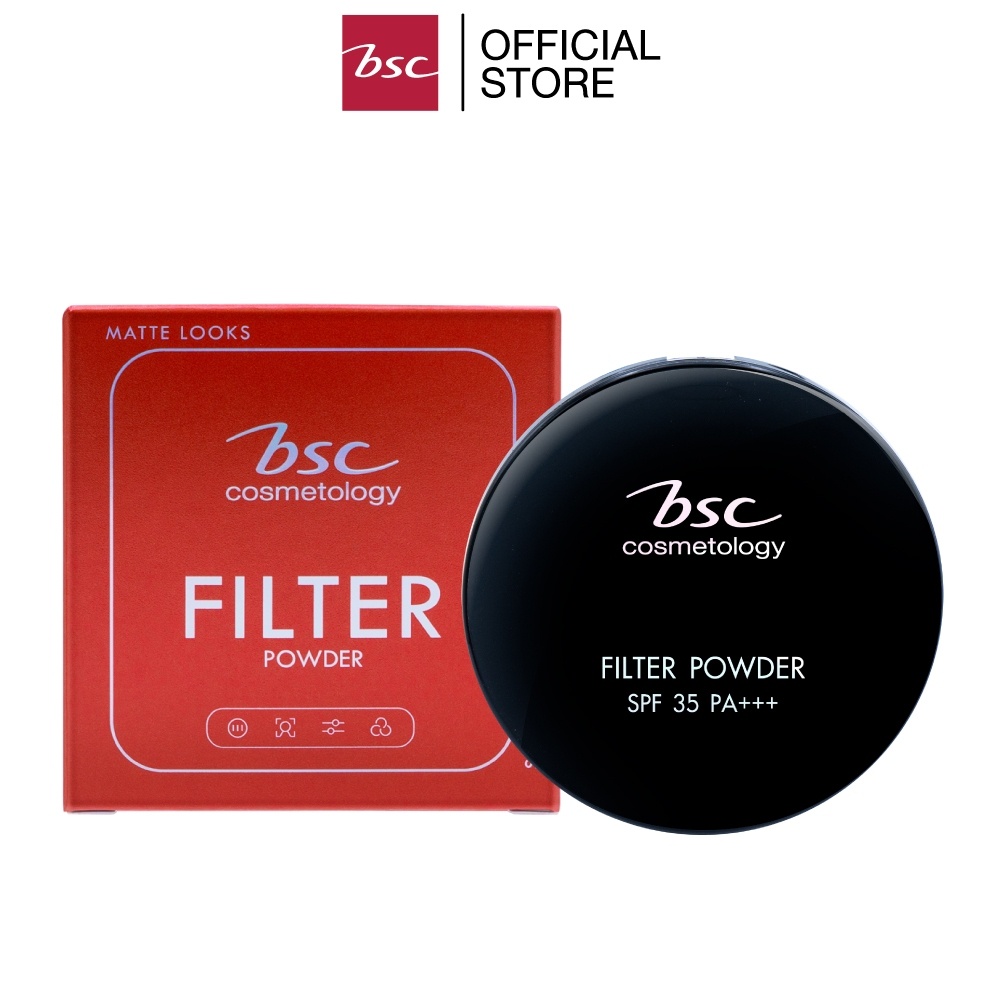 BSC FILTER POWDER SPF35 PA 5.5 กรัม แป้งพัฟ แป้งฟิลล์เตอร์เนียนใสไม่ติด ...