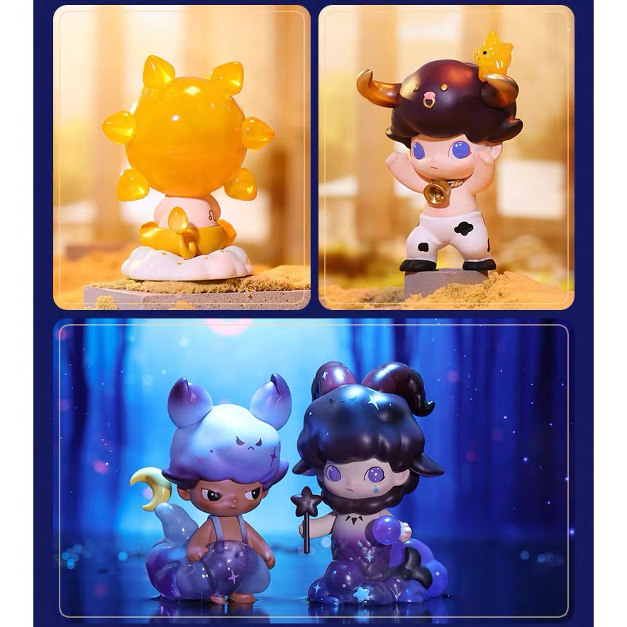 【Genuine】DIMOO Zodiac Series Blind box doll Cute Figures popmart ...