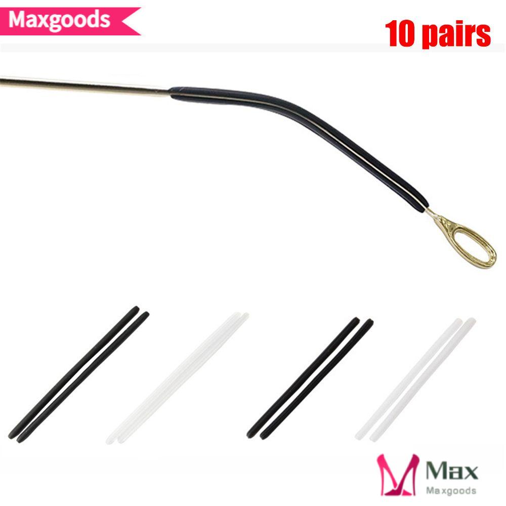Maxg 10 คู่ ที่ใส่แว่นตา ซิลิโคน ผูก วัด ป้องกัน แว่นตา ขาบาง ...