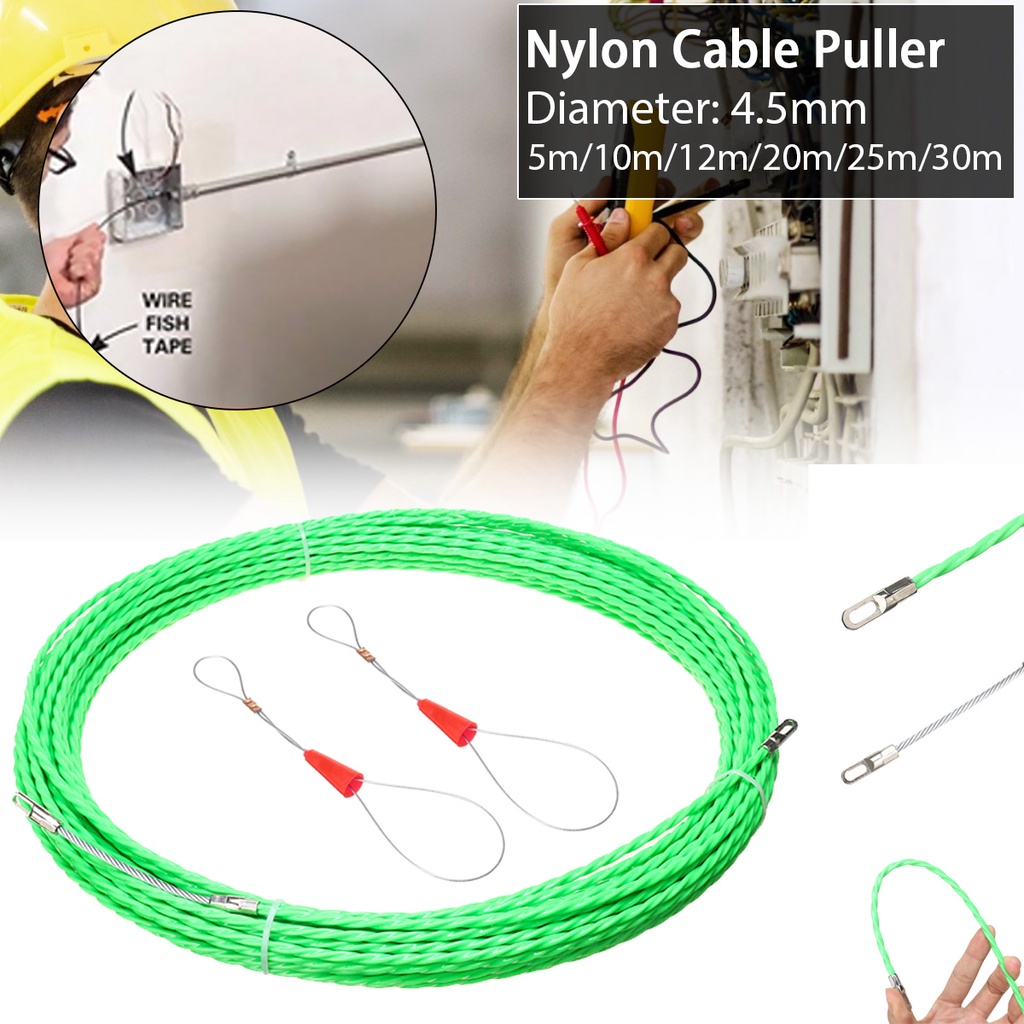 5m12m15m20m25m30m Cable Rodder Fish Tape Push Puller Duct Wire Cable ...