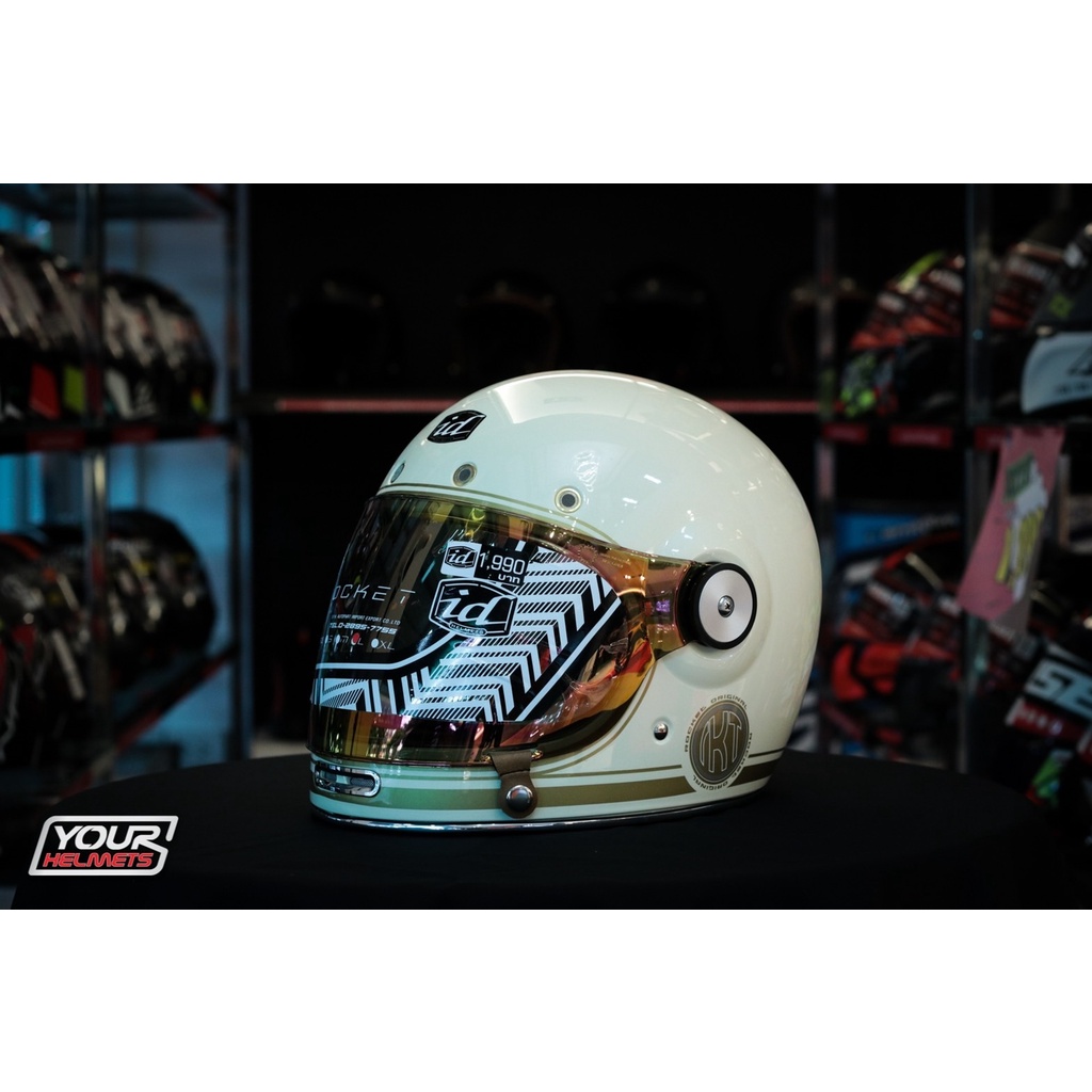หมวกกันน็อคID HELMETS ROCKET GLOSSY GREY - yourhelmetshop - ThaiPick