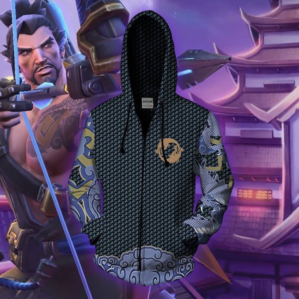 Overwatch Hoodie DVA Jacket Unisex Casual Zipper Olivia Sweatershirts ...