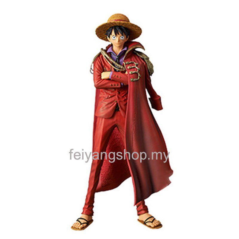 insKing of Artist One Piece 20th Red Coat Monkey D Luffy Figure ...