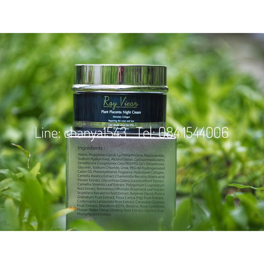 Ray viear Plant Placenta Night Cream à¸„à¸£à¸µà¸¡à¸šà¸³à¸£à¸¸à¸‡à¸œà¸´à ...