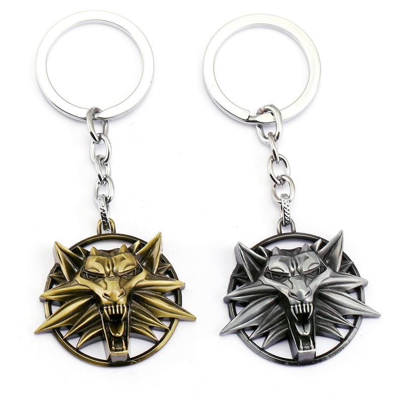 ღღThe Witcher 3 Keychain Hunting Devil Hunting Pure Metal Wolf b01h ...