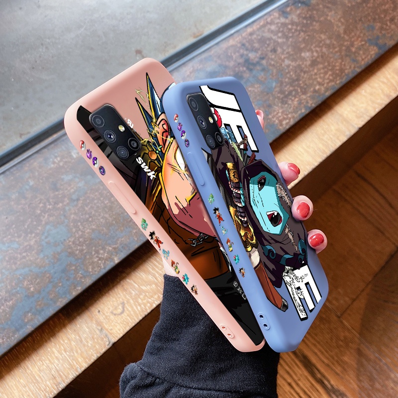 เคสโทรศัพท์สำหรับ Samsung galaxy M12 M40S M40 M42 M51 M60s M80S เคสซิลิโคนเหลวแบบบางกันกระแทกลาย ...