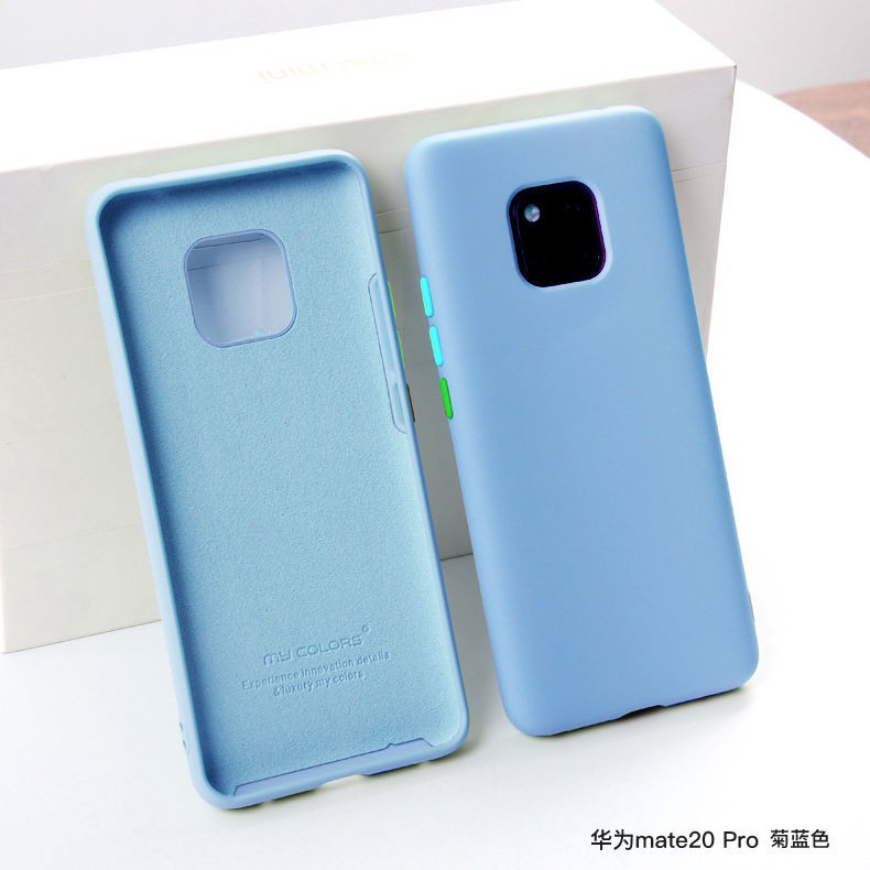 Huawei mate20 เคสโทรศัพท์มือถือซิลิโคนเหลว p20 สีที่ตัดกัน mate20pro สุทธิสีแดงเปลือกแข็งป้องกัน ...
