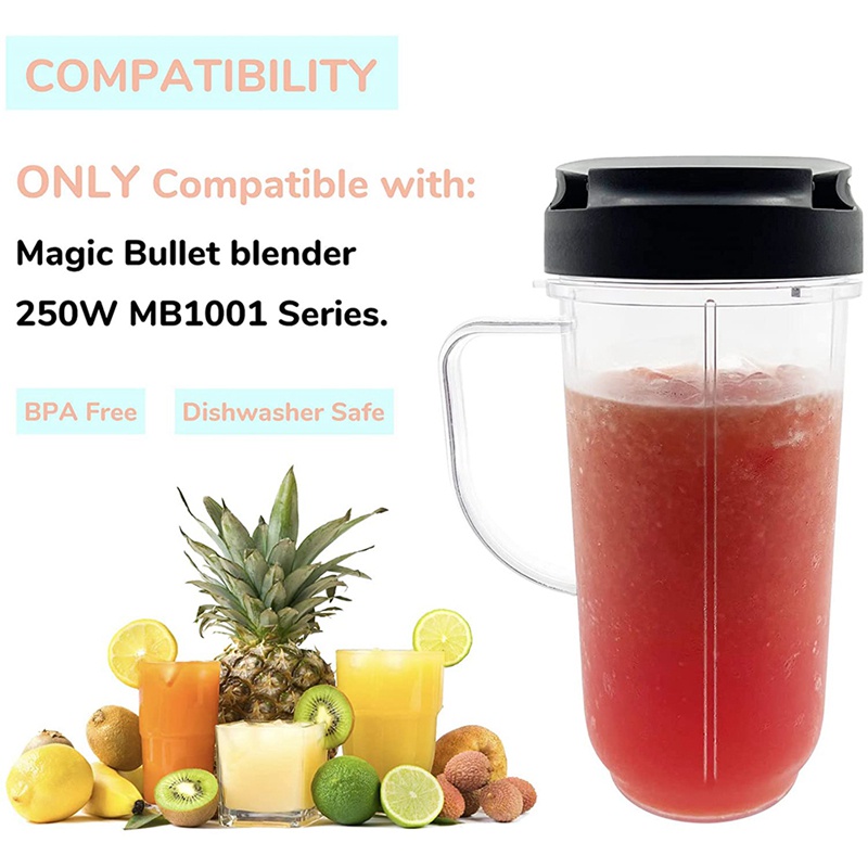 แก้วปั่น 22 ออนซ์ พร้อมฝาปิด แบบเปลี่ยน สําหรับ Magic Blenders 250W ...