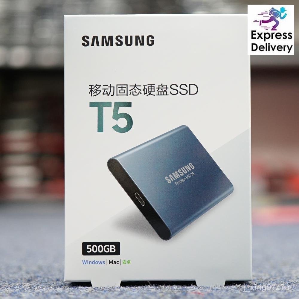 100 Original Samsung T5 SSD 500G Eksternal USB 3.1 1TB 2TB Untuk PC ...