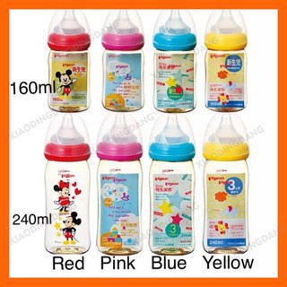 【ขายส่ง】 Pigeon Wide Neck milk bottle PPSU Bottle botol susu With Peristaltic Nipple ( Mickey ...