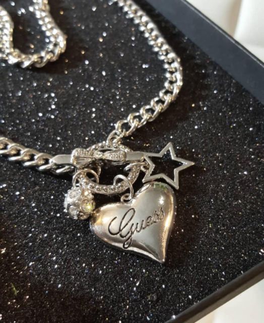 Guess Heart Star Chain Necklace (สร้อยGUESS) - pad1984 - ThaiPick