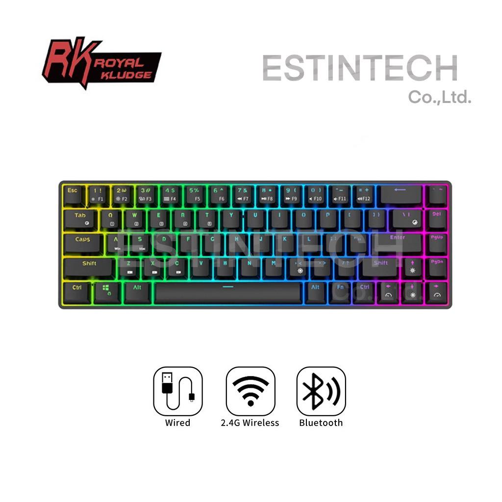 Keyboard (คีย์บอร์ด) Royal Kludge RK68 RGB Hot Swap 3 mode ไร้สาย ...