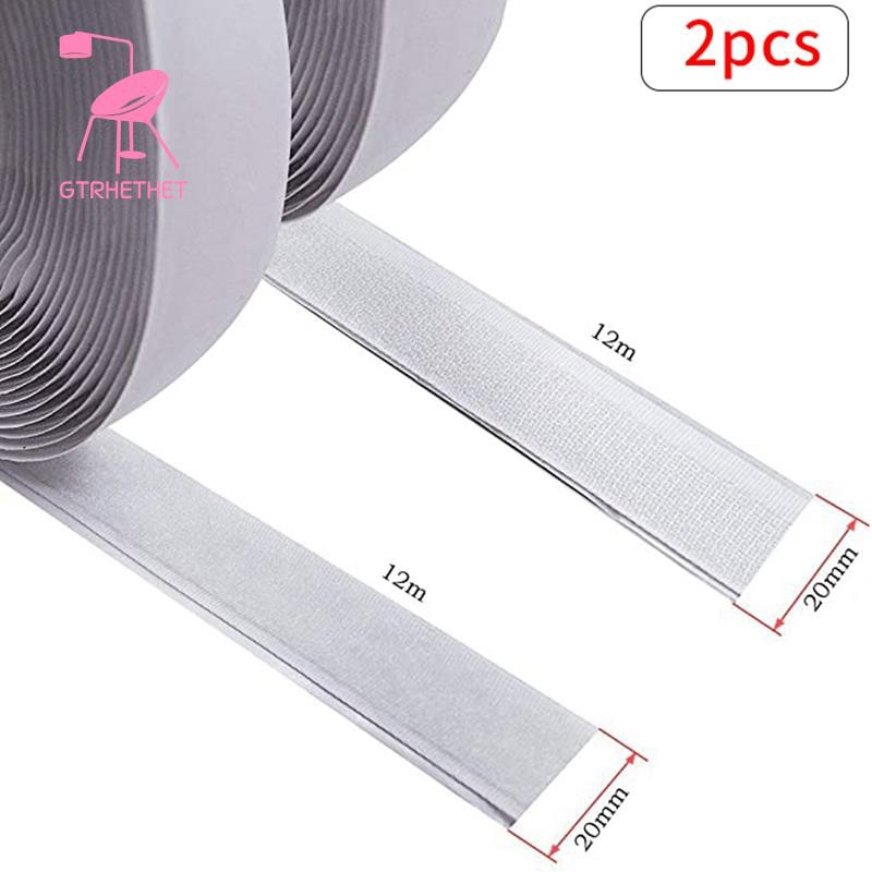 2Pcs 12M Buckle Tape Self-Adhesive, Double-Sided Adhesive with Buckle ...
