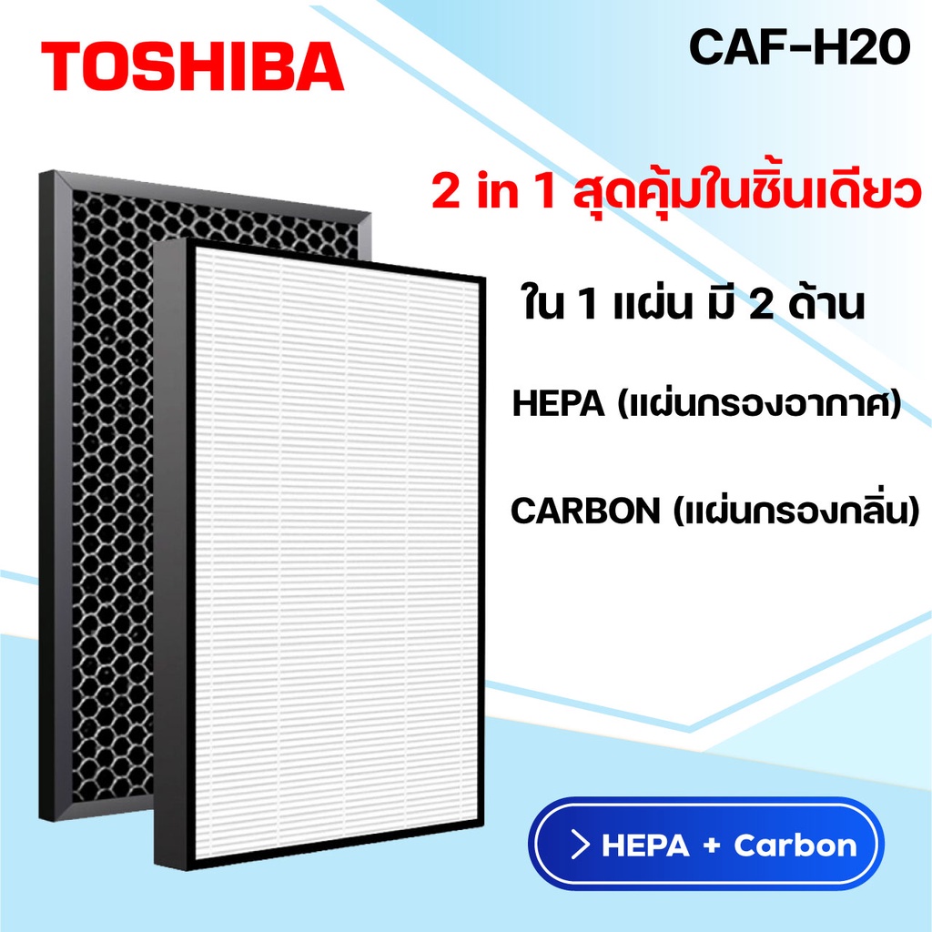 แผ่นกรองเครื่องฟอกอากาศ Toshiba รุ่น CAF-H20 และ CAF-H20(W) แผ่นกรอง ...