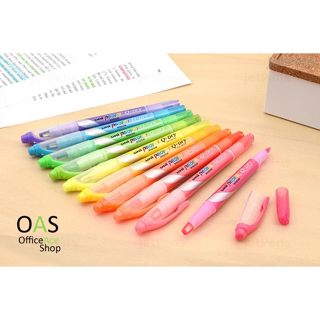 UNI Propus Twin-Tip Window Highlighter ไฮไลท์เตอร์ 2 หัว #PUS-102T ...