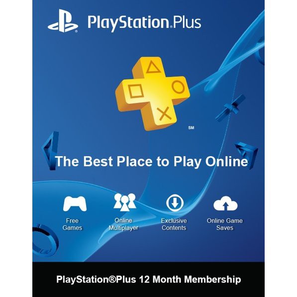 PLAYSTATION NETWORK PSN PLAYSTATION PLUS 12 MONTH MEMBERSHIP CARD ...