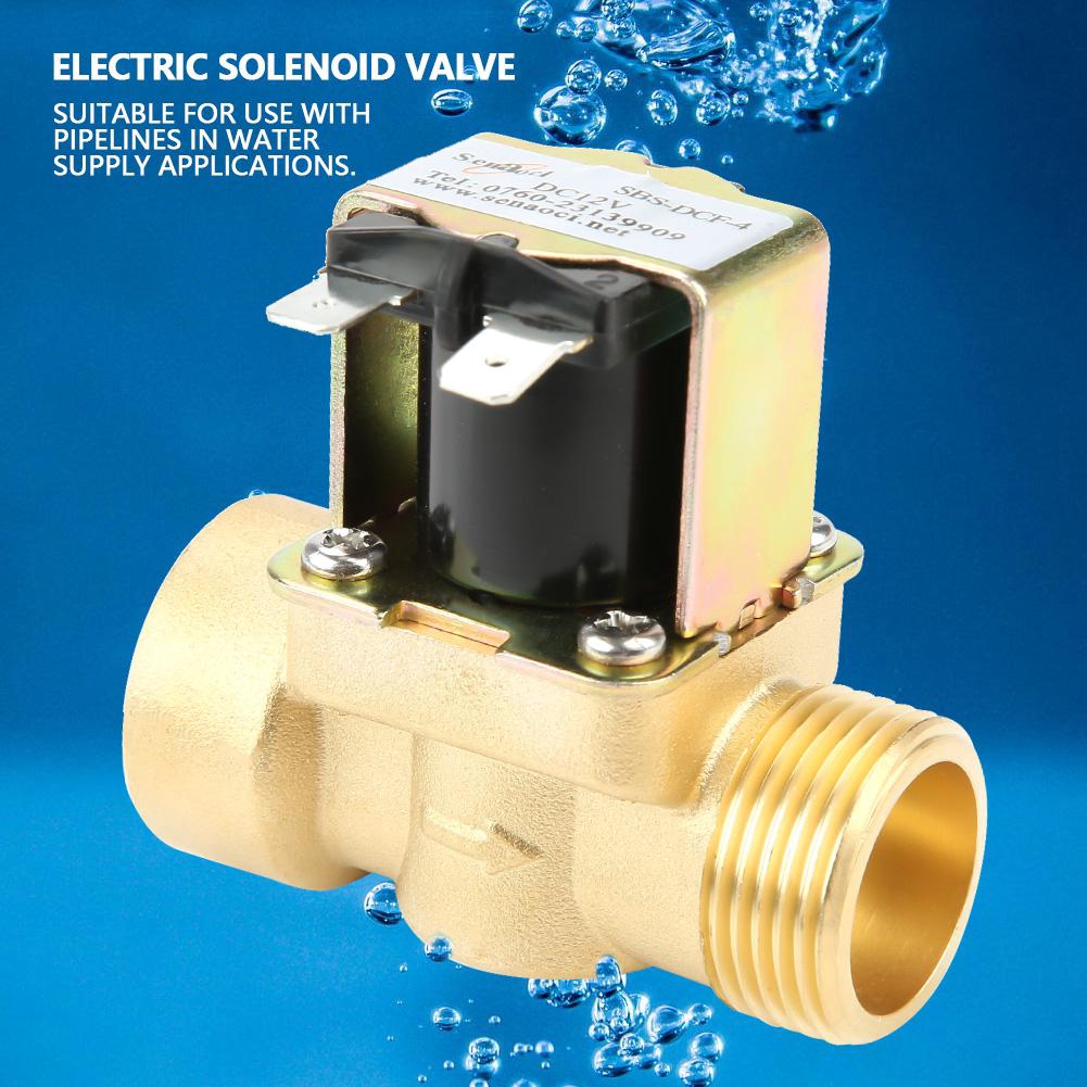 Brass DN20 G34 Normal Closed Pilot-operated Water Inlet Electric ...