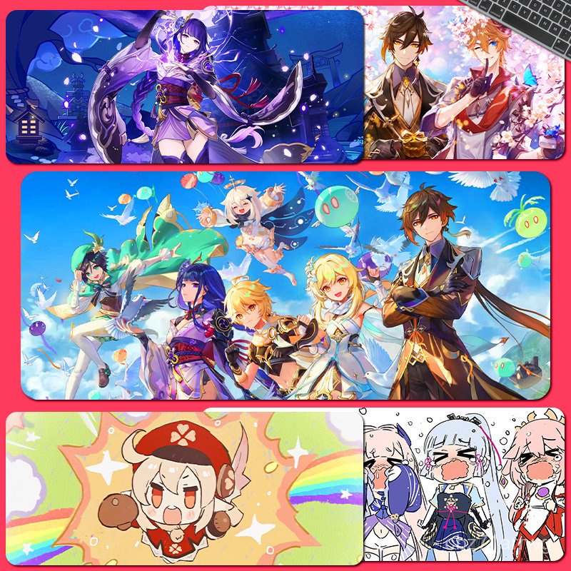 ☋Genshin Impact Yuanshen Raiden Shogun shadow Anime Yuanshen Oversized ...