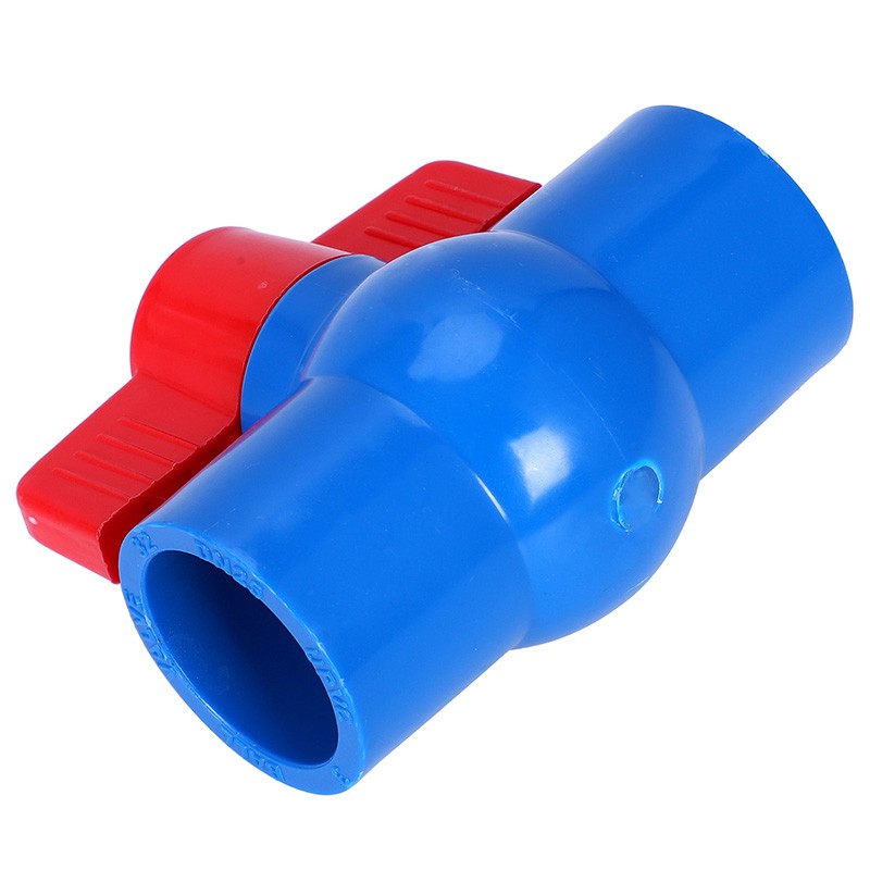 Slip Full Port Red Handle Lever U-PVC Ball Valve Blue - sugarp.th ...