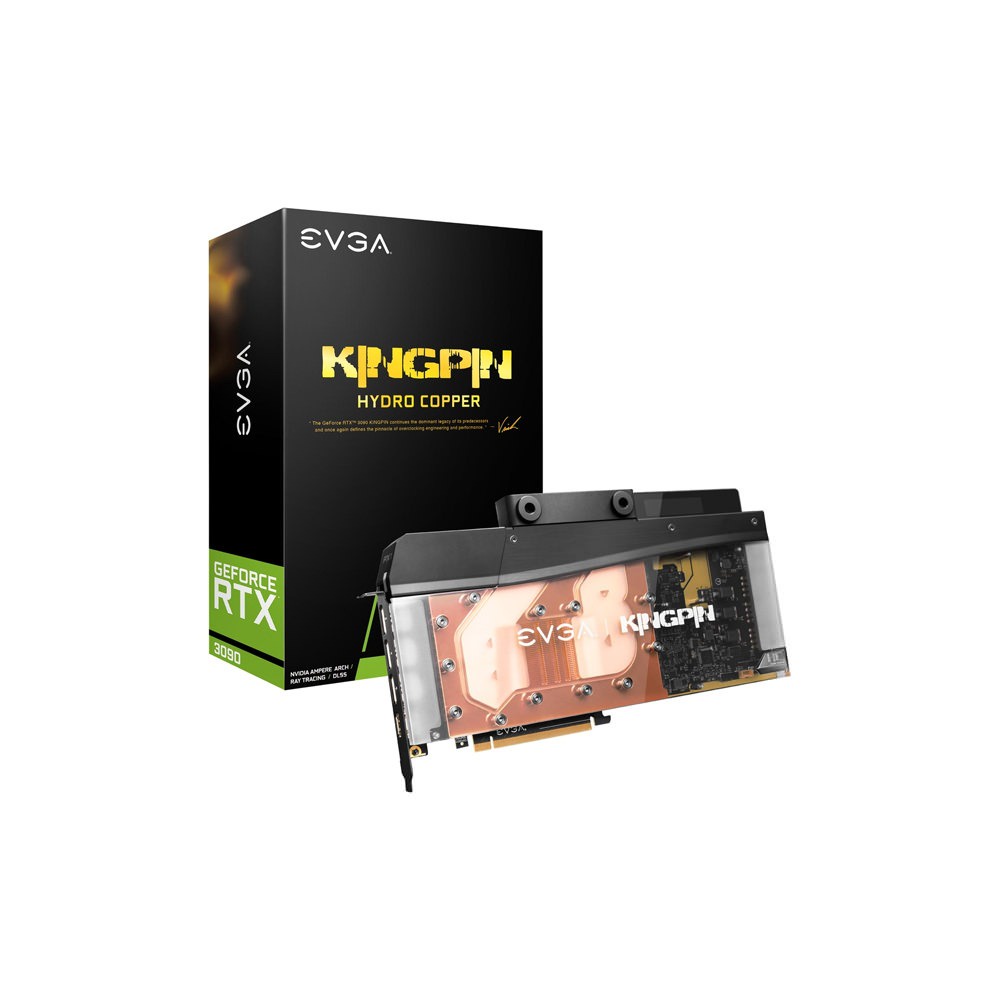 NVIDIA EVGA GeForce RTX 3090 KINGPIN HYDRO COPPER GAMING 24G Graphics ...