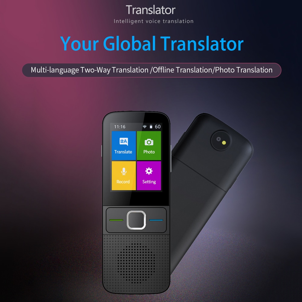 Translator Voice Assistant Voice to Text MultiLanguage Intelligent Voice Translation Long ...