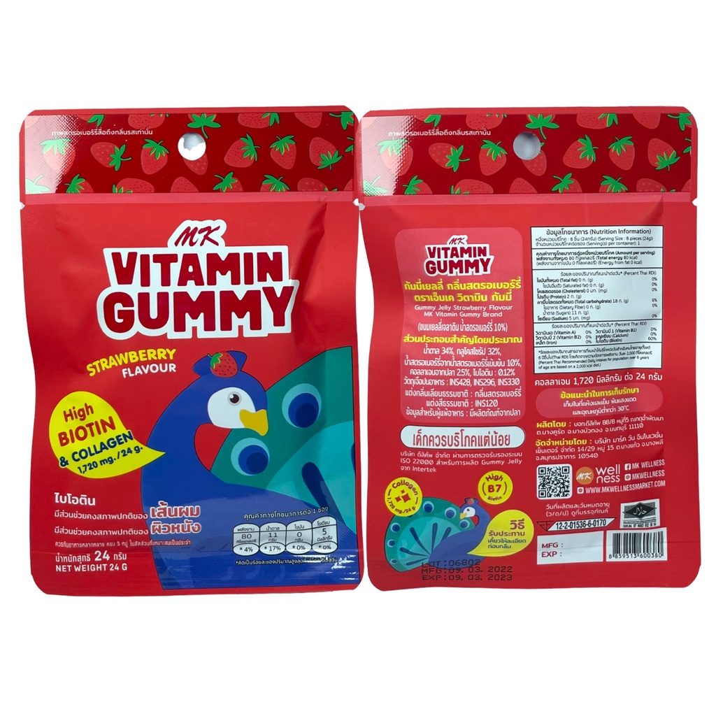 MK Vitamin Gummy เอ็มเค วิตามิน กัมมี่ เคี้ยวหนึบได้ประโยชน์ - khunsawi ...