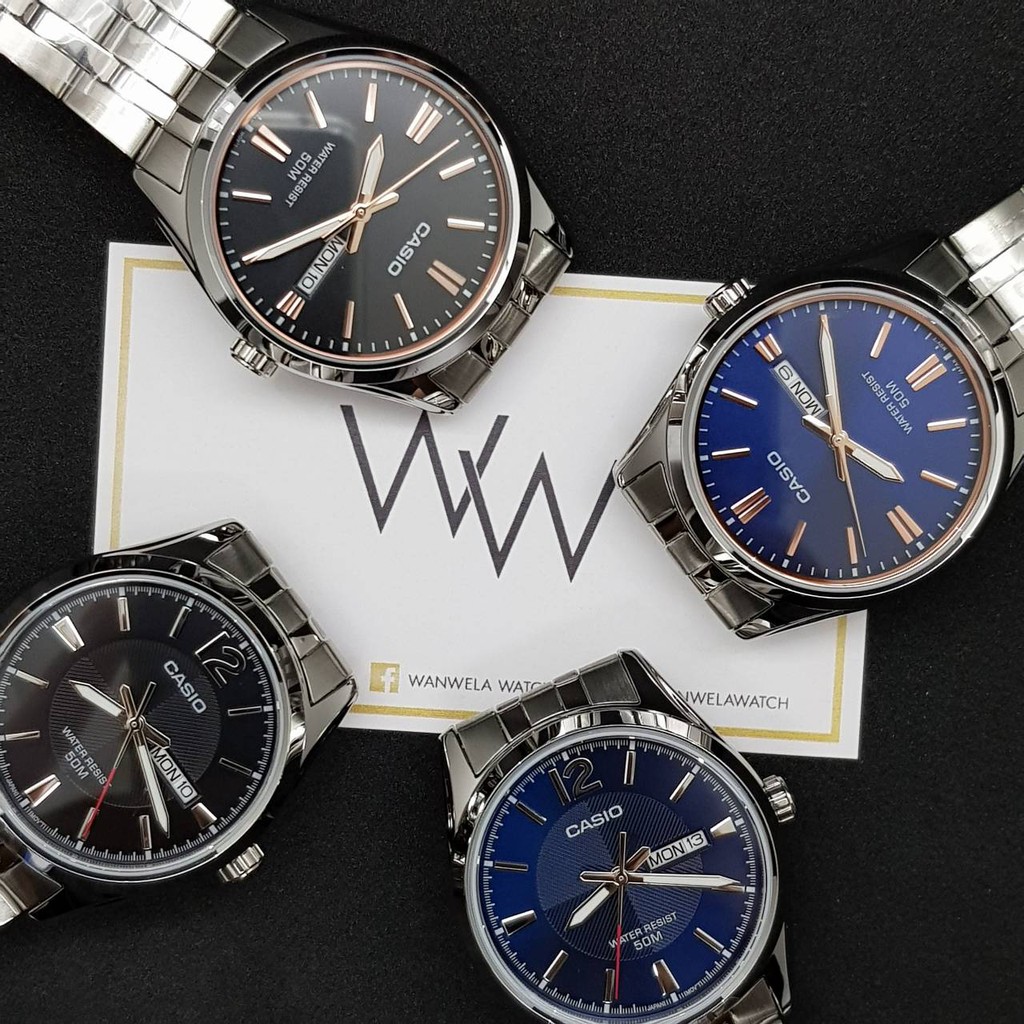 โค้ด 10FASH120 ลดเพิ่ม 120ของแท้ นาฬิกาข้อมือ Casio ผู้ชาย รุ่น MTP ...