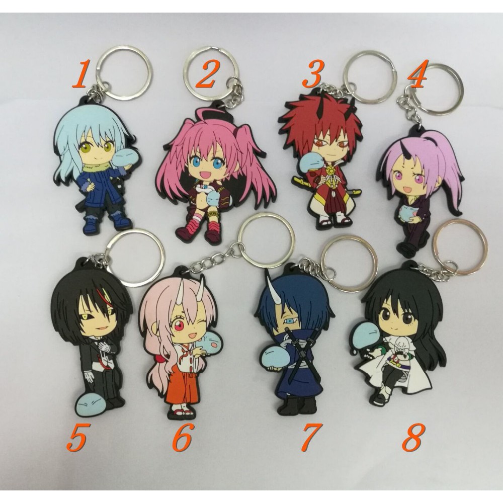 1pcs Gc Novels Japan Cartoon Cartoon characters Keychain Rimuru Tempest ...