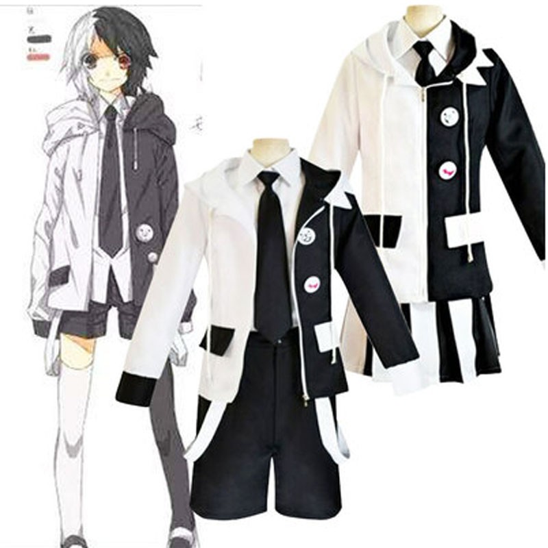 ☢ ☜Danganronpa: Trig Cosplay Outerwear Costume Monokuma Coat Jacket Top ...