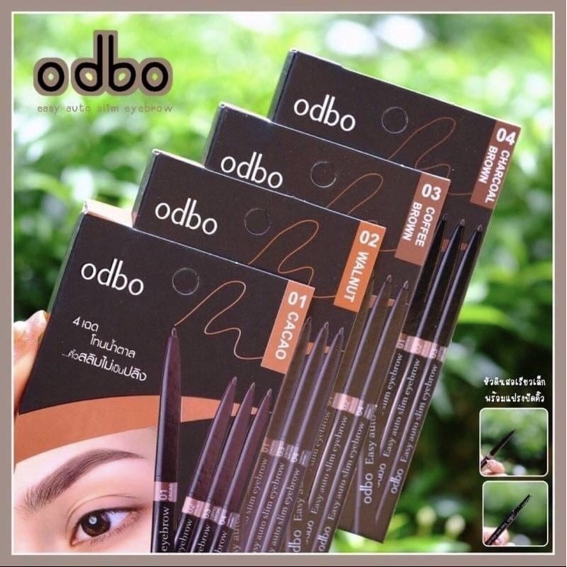 [♥️แท้] Odbo Easy Auto Slim Eyebrow โอดีบีโอ อีซี่ออโต้สลิม อายบราว ดินสอเขียนคิ้วออโต้ OD781 ...