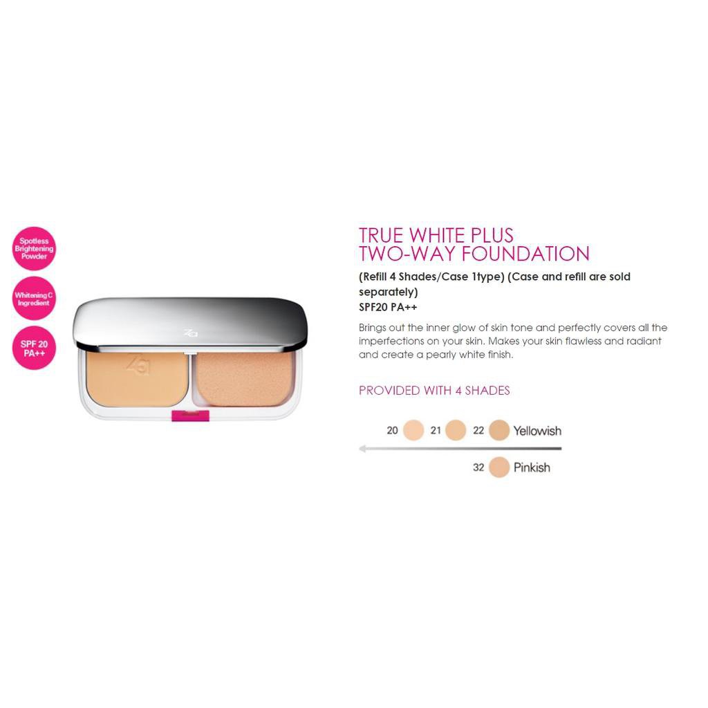 1 + 1 ZA PERFECT FIT TWO-WAY FOUNDATION POWDER REFILL | Shopee Thailand