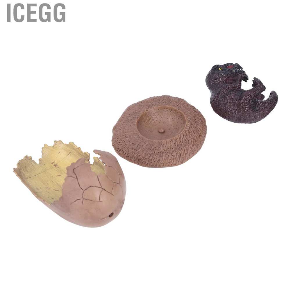 Icegg High Simulation Egg Dinosaur Toys Hatching Model Ornament Kid ...