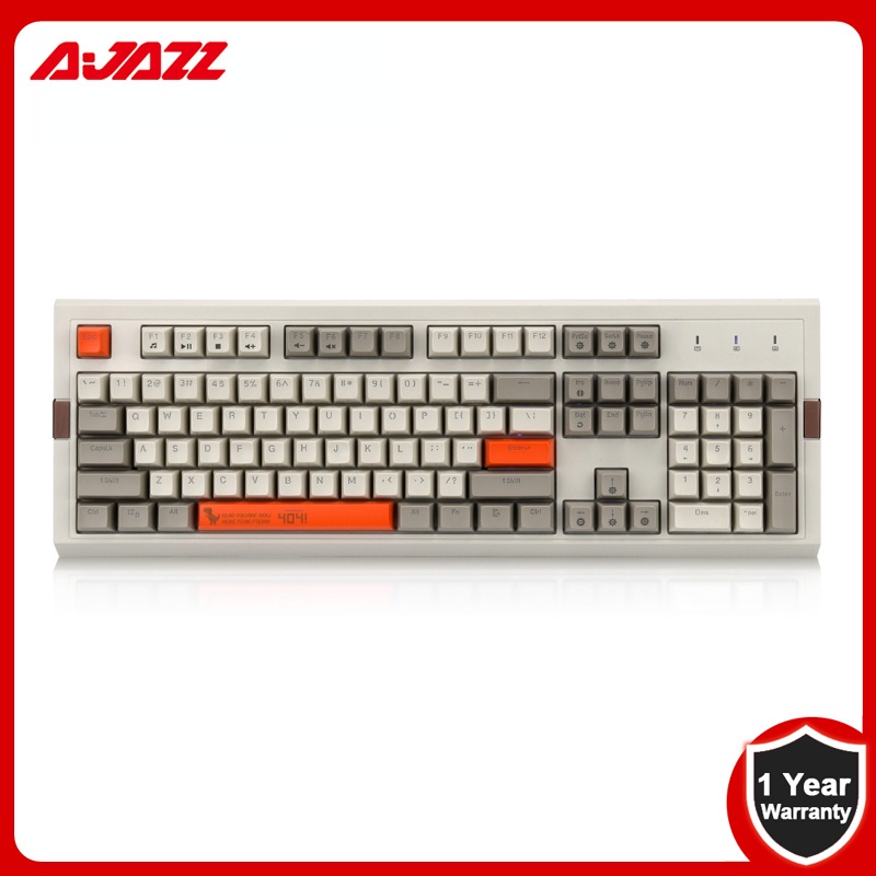 Ajazz AK510 Retro Gaming Keyboard Mechanical Keyboard 104-Key PBT Wired ...