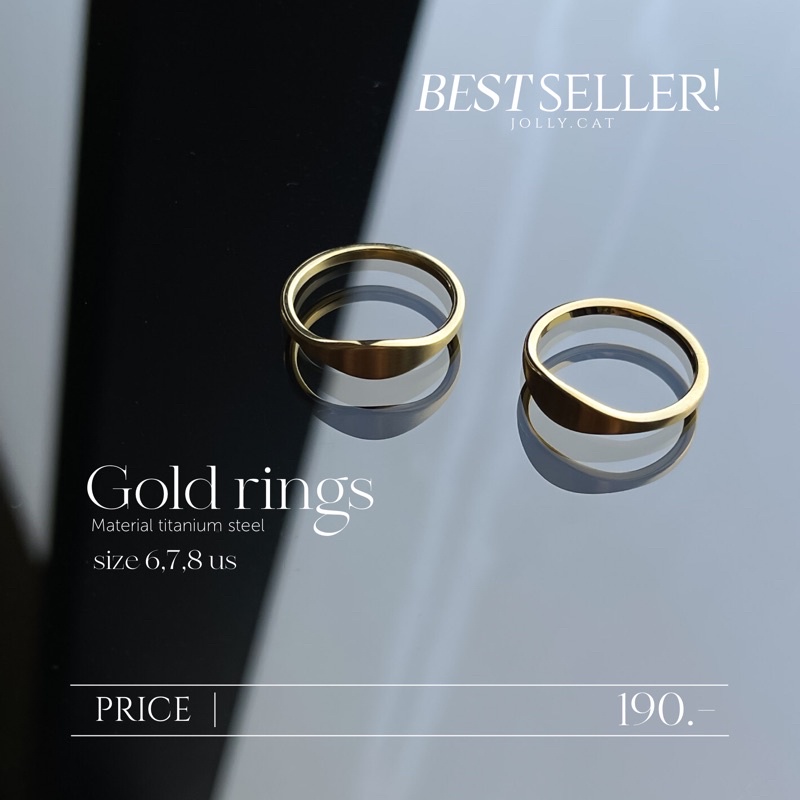 Gold ring (แหวน) No.05 | Shopee Thailand