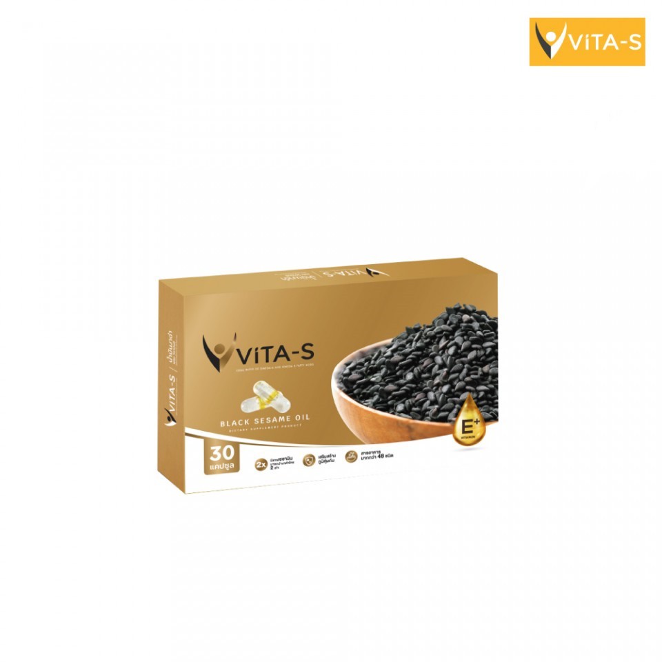 ViTa-S ผลิตภัณฑ์เสริมอาหารนํ้ามันงาดํา ผสมวิตามินอี - chu_health - ThaiPick