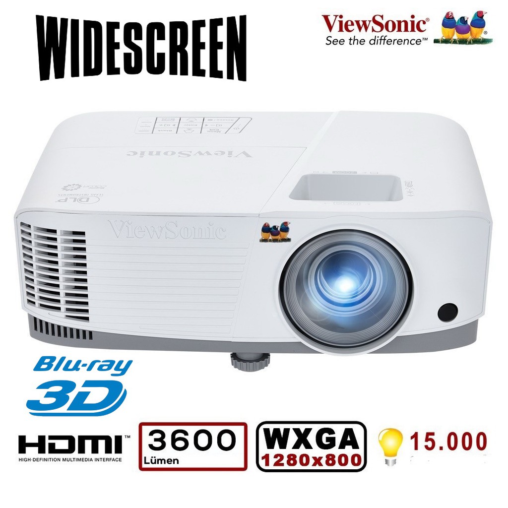 ViewSonic PA503W 3600 Lumens WXGA HDMI Projector - monitor2home - ThaiPick