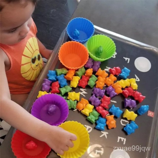 พร้อมส่งRainbow Sorting Bears ของเล่นเสริมพัฒนาการ ที่ฮิตที่สุดใน ...
