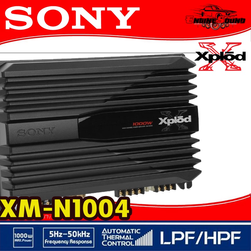 SONY XM-N1004 POWER AMP 4CH กำลังขับ 1000 W. เพาเวอร์แอมป์ 4ชาแนล Class ...