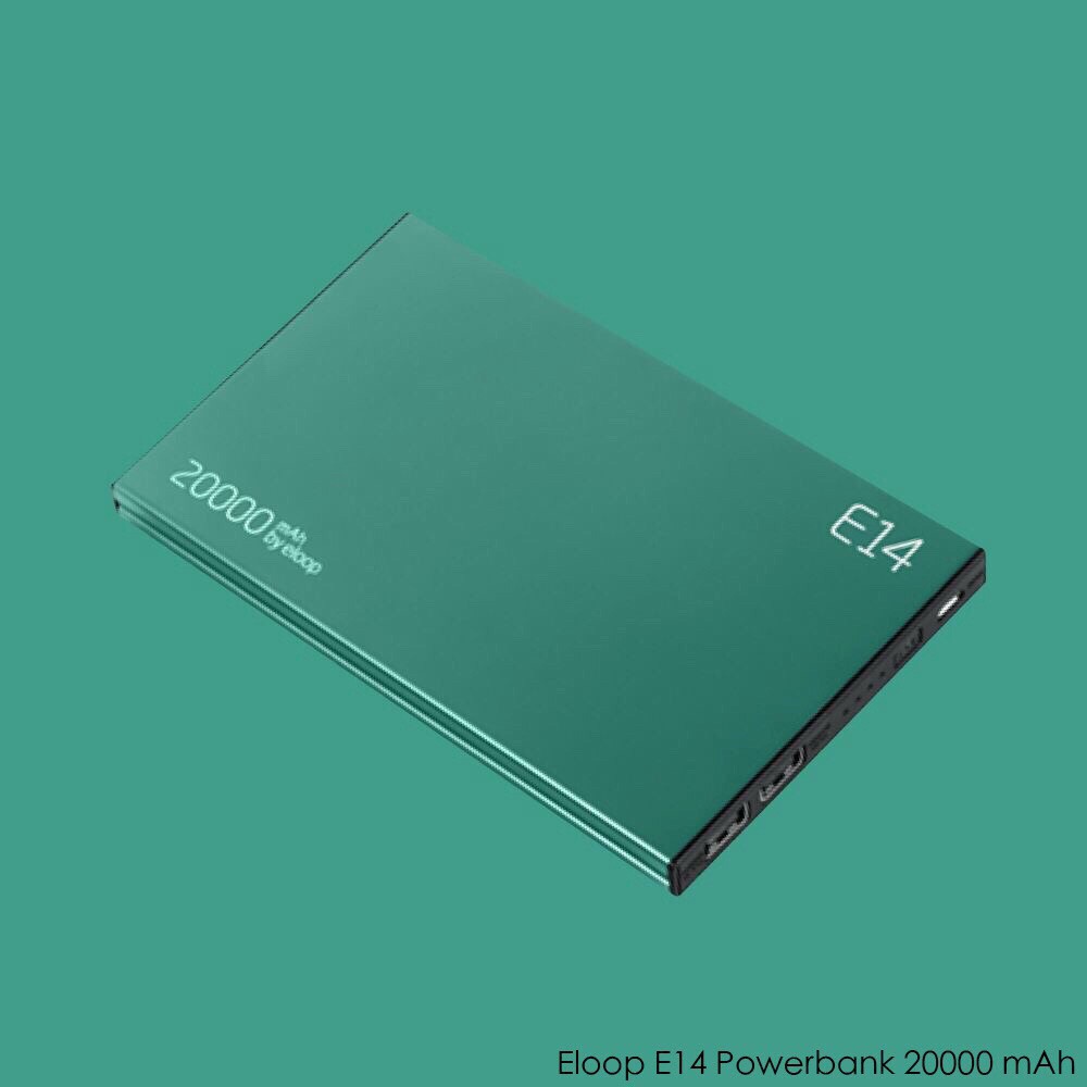 Eloop รุ่น E14 Power Bank 20000mAh ฟรี ซองกำมะหยี่สาย Micro USB - kexiu - ThaiPick