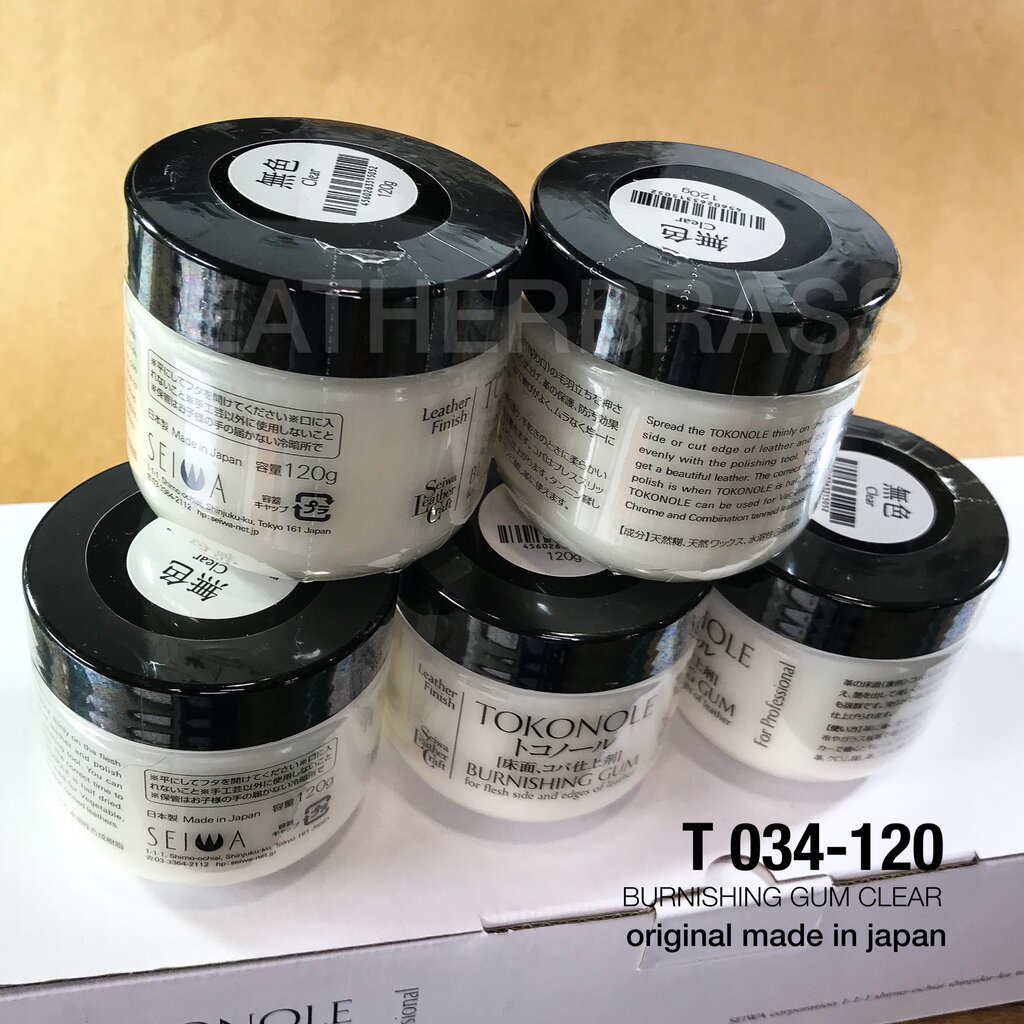 T034-120 Gum กระปุก ขนาด 120 กรัม น้ำยาขัดขอบ สีใส ยี่ห้อ Seiwa Tokonole อุปกรณ์งานหนังราคาต่อ ...