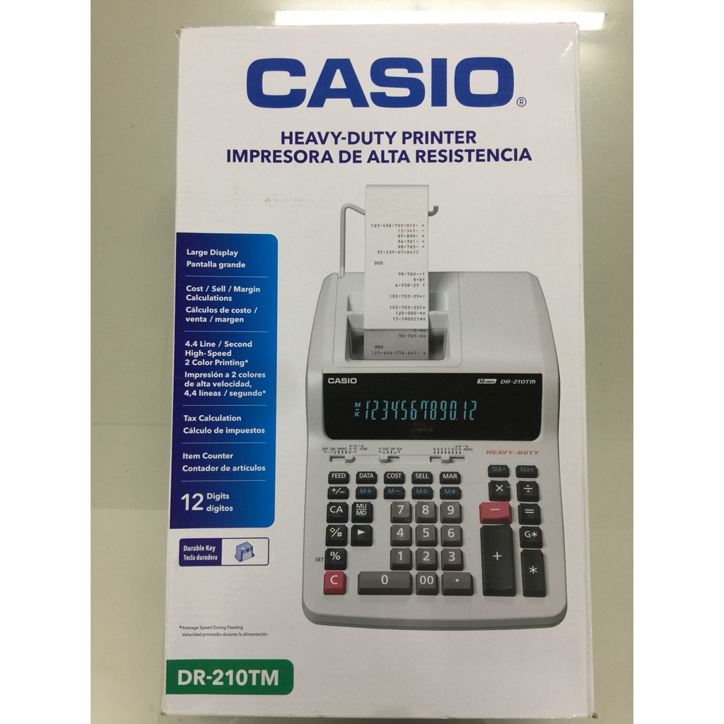 เครื่องบวกเลข CASIO DR-210TM | Shopee Thailand