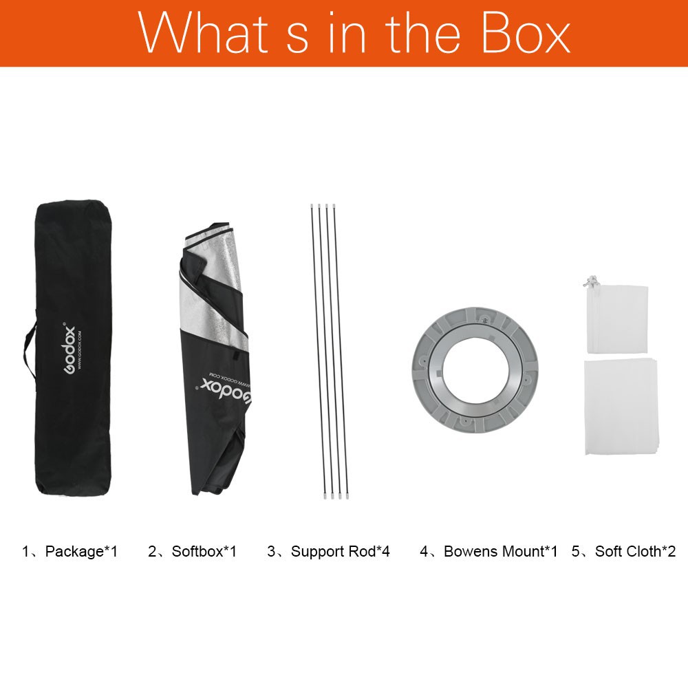 Godox 80x120 cm 31.5"x 47" Speedlite Studio Strobe Flash Photo ...