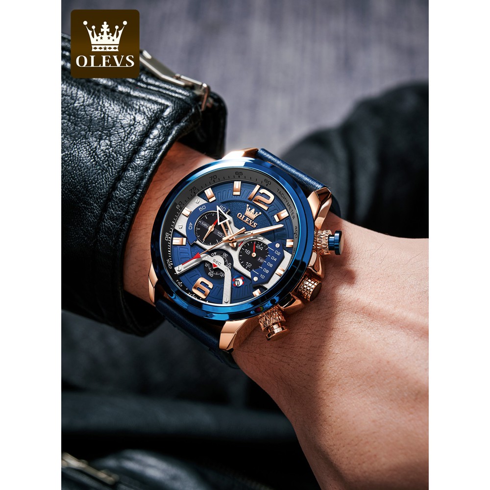 2021ใหม่สวิสนาฬิกาแบรนด์เนมผู้ชายนาฬิกาควอทซ์ชายหน้าปัดใหญ่กันน้ำ ...