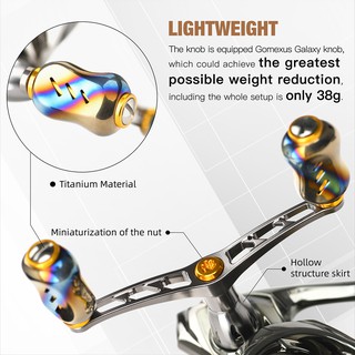 {new}Gomexus 82-98 Reel Double Handle With Titanium Knob for Shimano ...