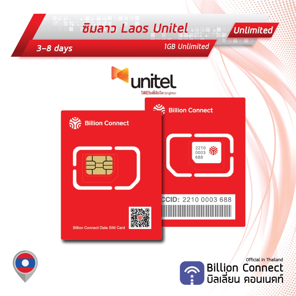 Laos Sim Card Unlimited 1GB Daily Unitel: ซิมลาว 3-8 วัน by ซิมต่าง ...