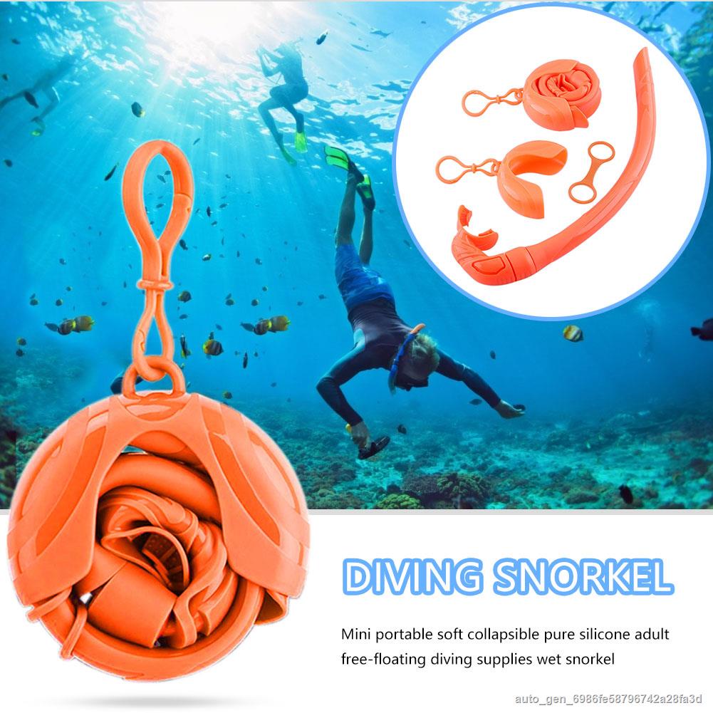 Silicone Foldable Snorkel Tube Snorkel with Compact Storage Case Women ...
