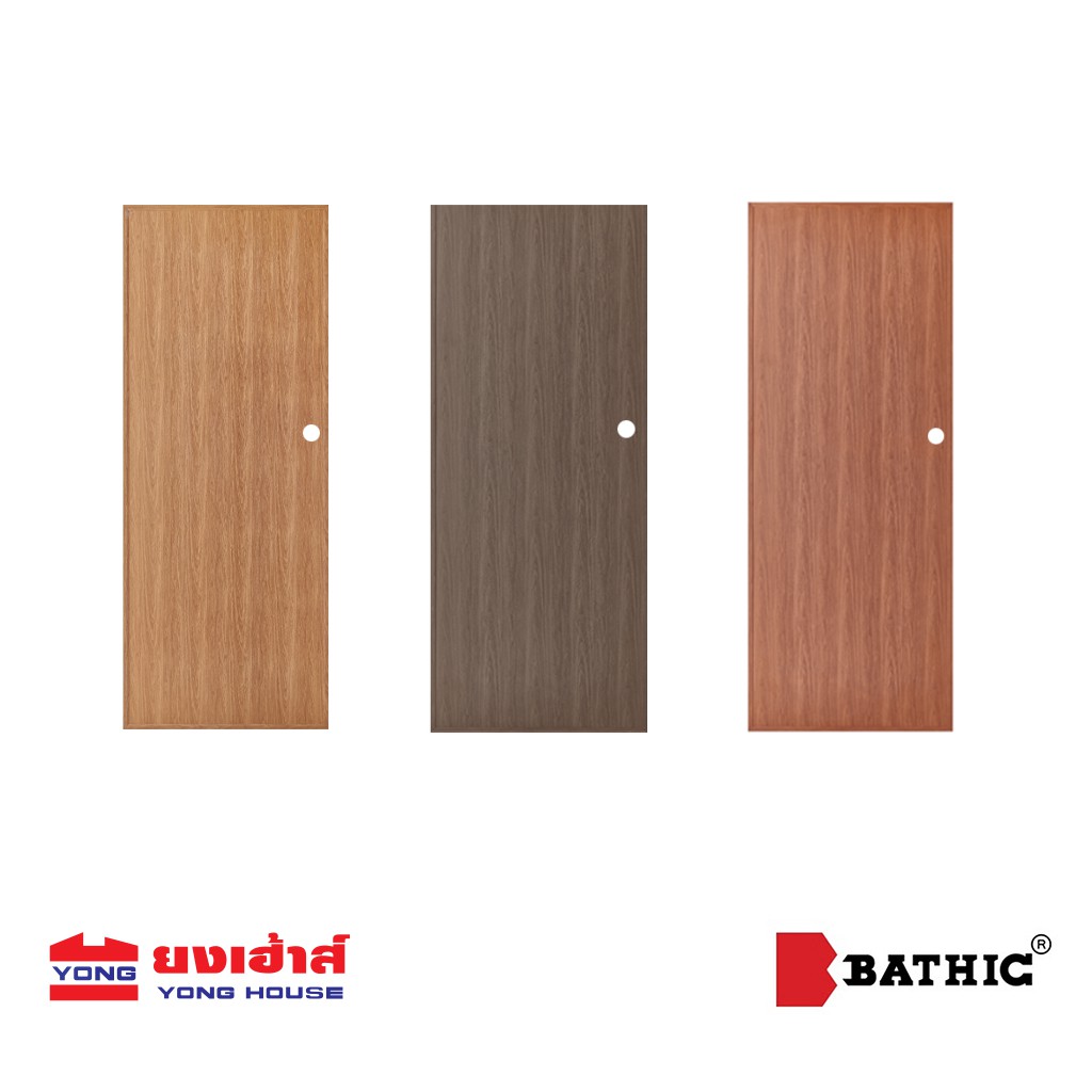 BATHIC ประตู PVC BS5 เกล็ดระบาย ไม่เคลือบเงา (ใช้สำหรับห้องน้ำ)(มี 2 สี ...