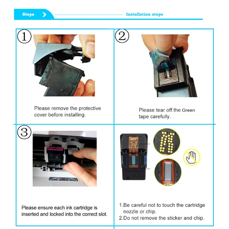 einkshop 27XL 28XL Ink Cartridge for HP cartridge hp 27 28 Deskjet 3320 ...